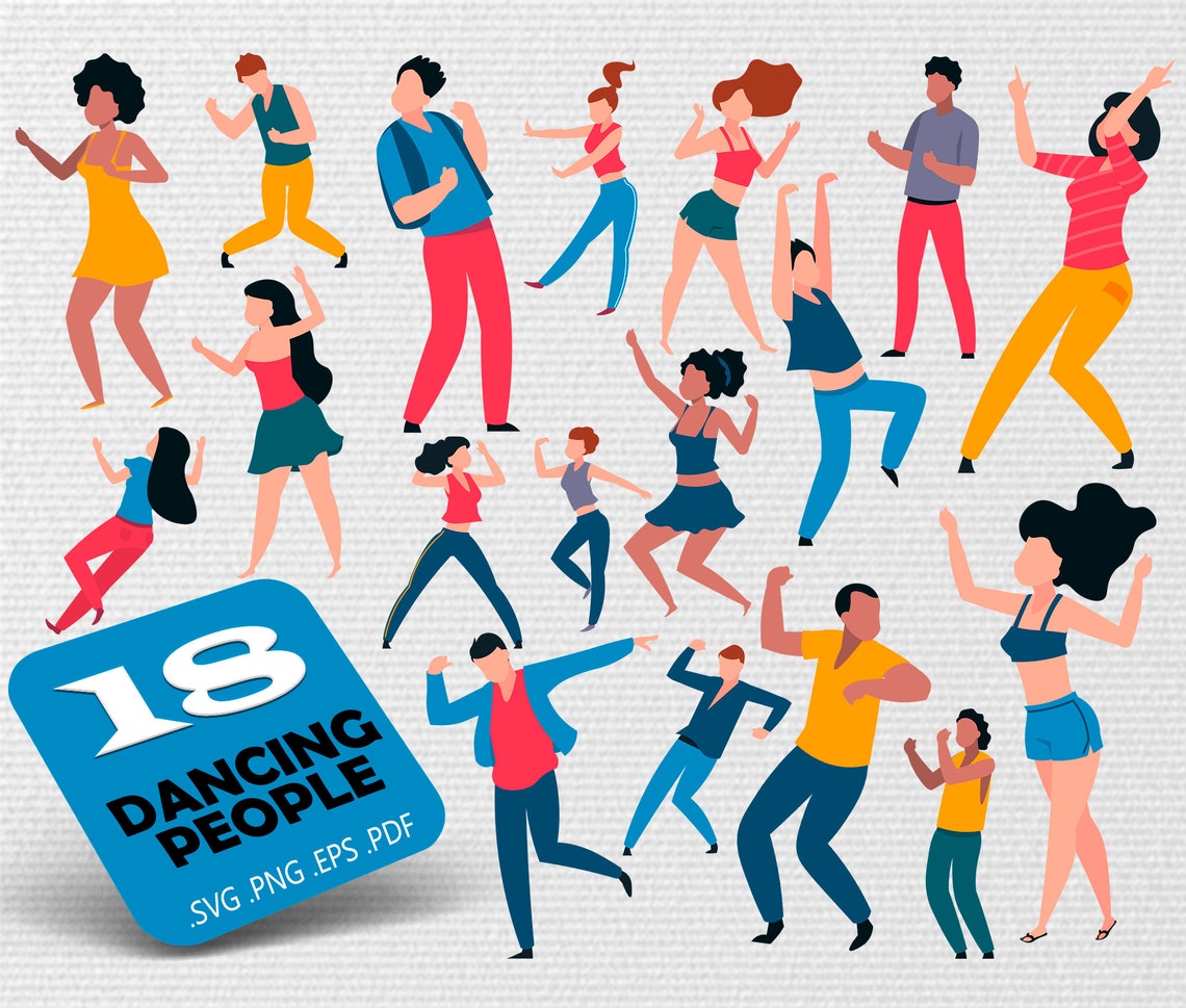 Dancing People Svg,dance SVG, Dancing People Svg Bundle, Dancing Cut ...