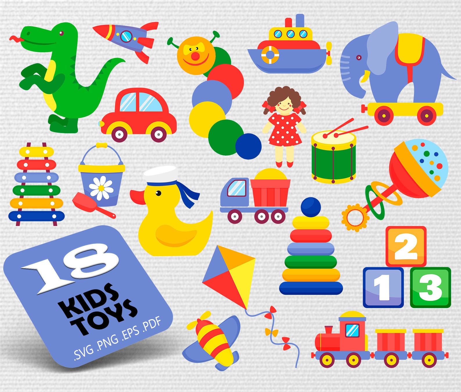 Kids Toys Svg,cute Toys Svg,toys Svg, Cute Toys Vector Clipart ...