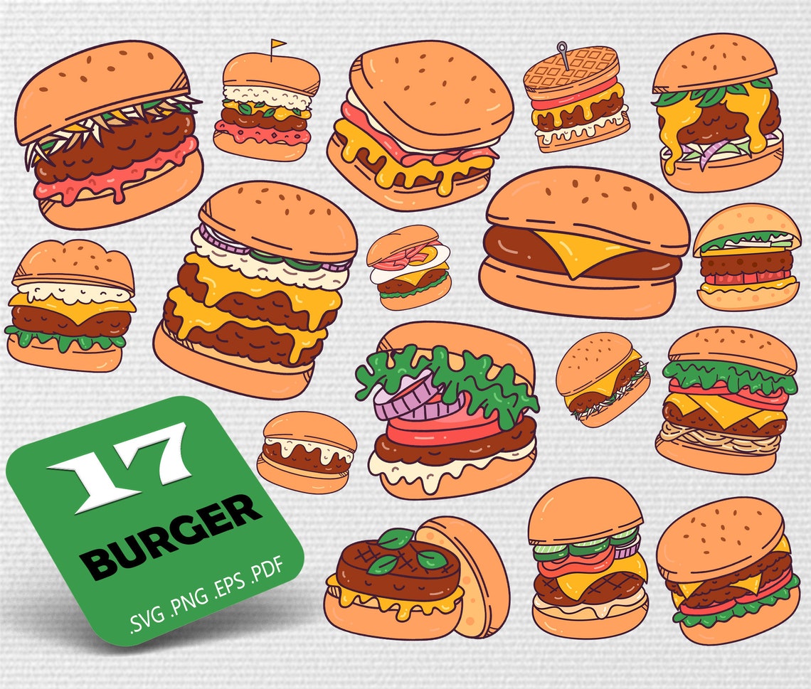 Burger Svg,hamburger SVG, Burger SVG, Cheeseburger SVG, Fast Food Svg ...