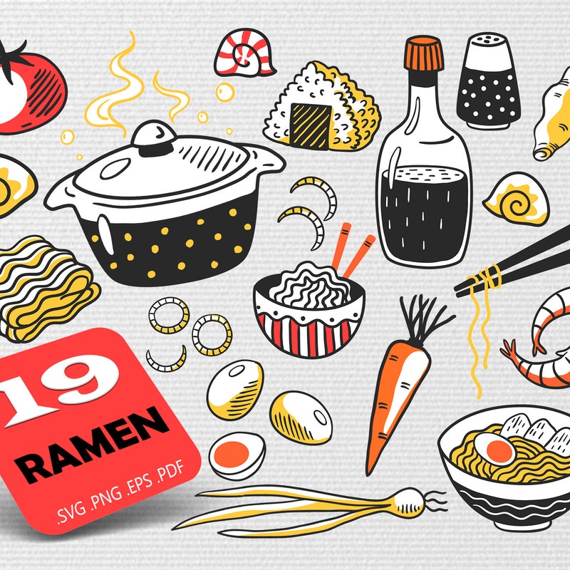 Ramen Svg - Etsy