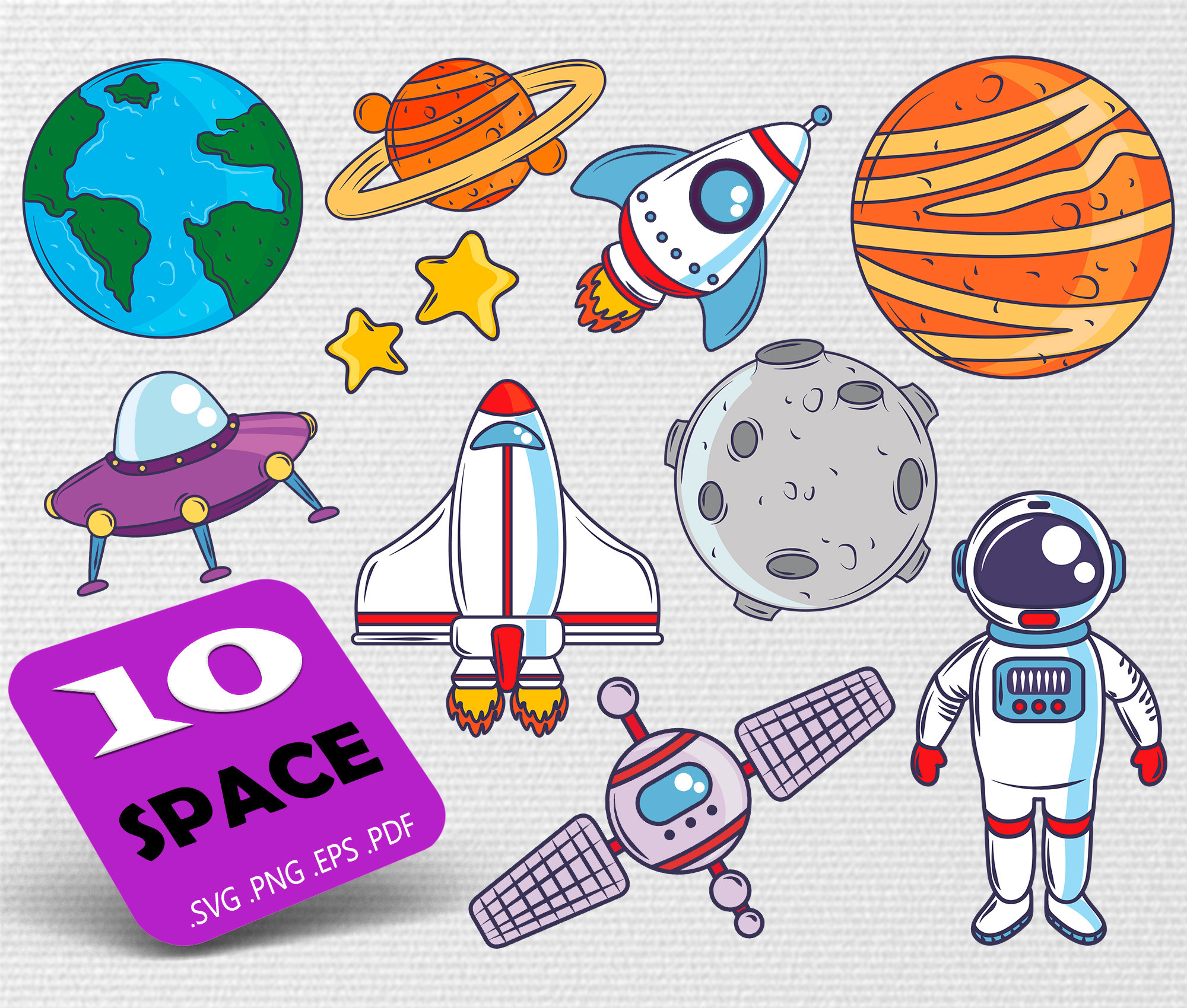 Space Svg,space Clipart Svg,planets Clipart,ufo Svg,earth Svg,astronaut ...