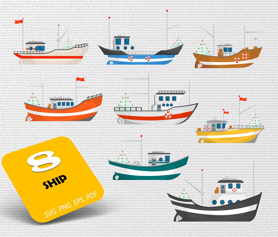 Schiff Svg, Schiff SVG Bundle, Schiff SVG, Segelschiffe Clipart, Schiff ...