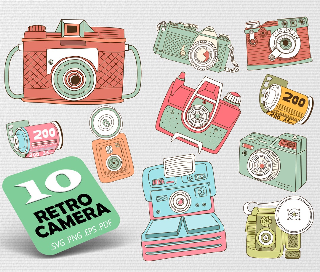 Retro Camera Svg,camera Svg,camera Clipart,camera Cut File,camera ...