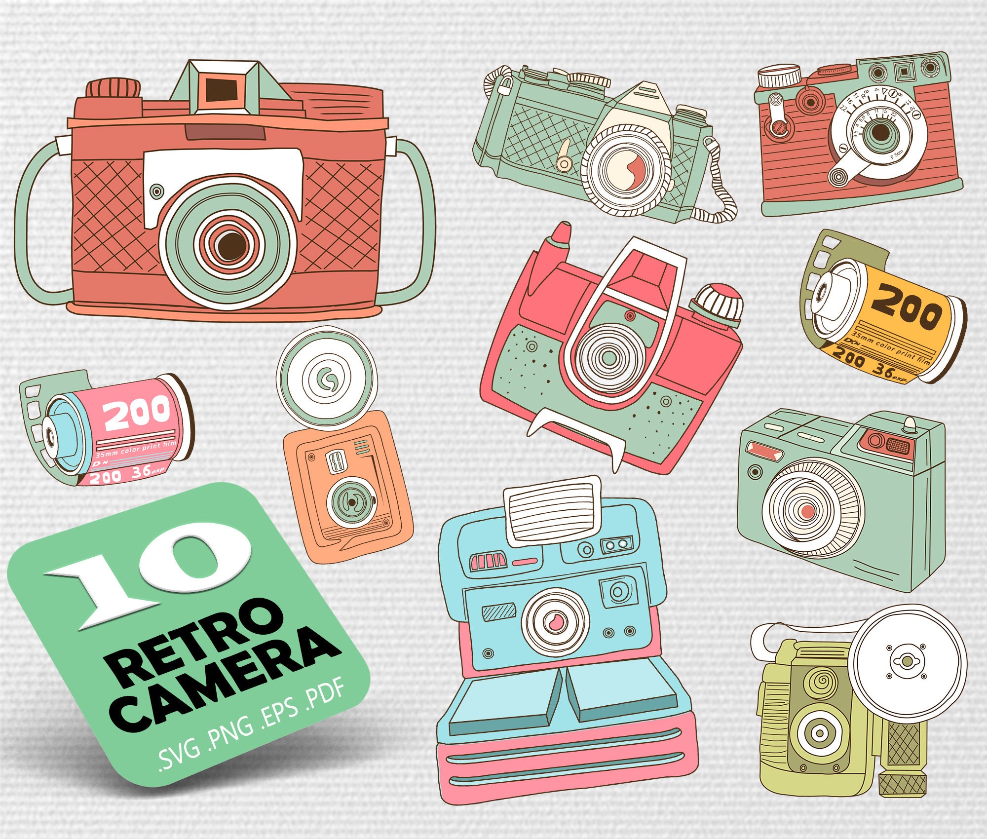 Retro Camera Svg,camera Svg,camera Clipart,camera Cut File,camera ...