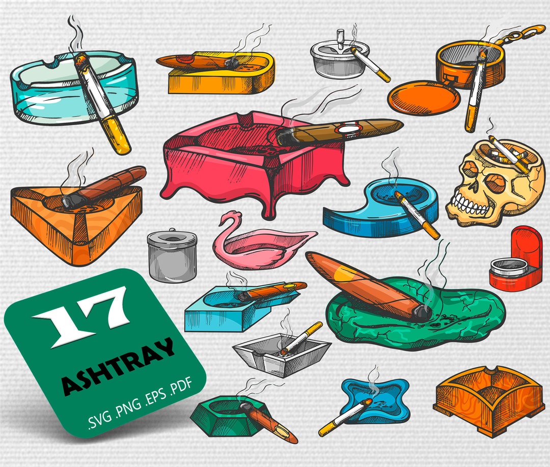 Ashtray Svg,smoking Svg,tobacco Leaf ,burning Smoke Svg ,blunt Ash Svg ...