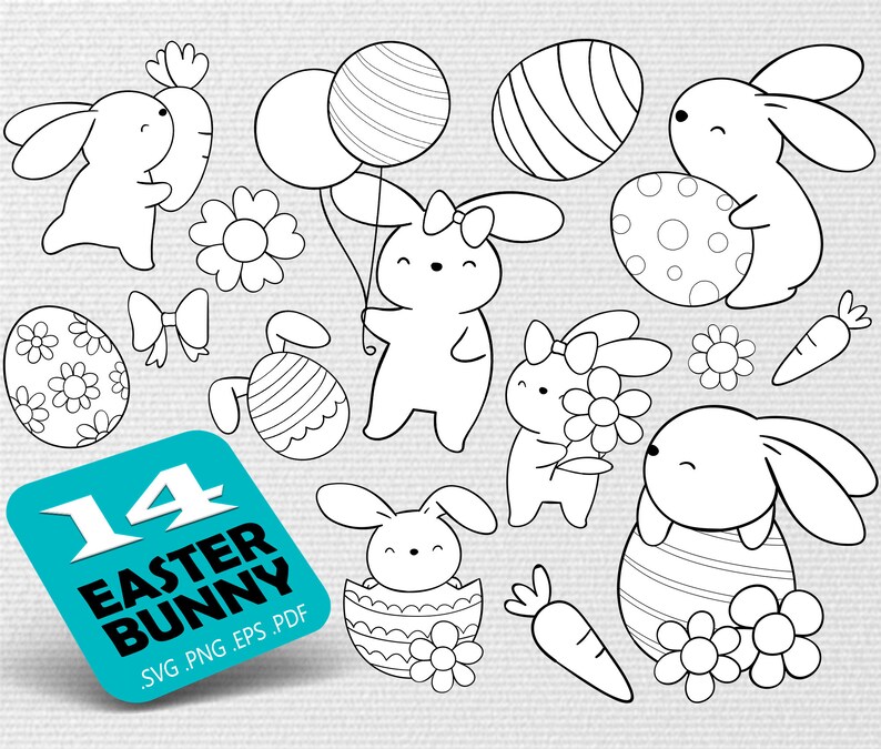 Easter Bunny Svg,easter Bunnies Svg,rabbit Easter Svg,bunny Rabbit Svg ...