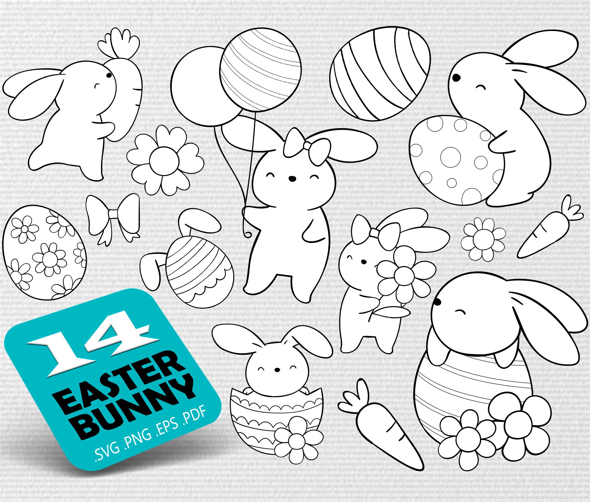 Easter Bunny Svg,easter Bunnies Svg,rabbit Easter Svg,bunny Rabbit Svg ...