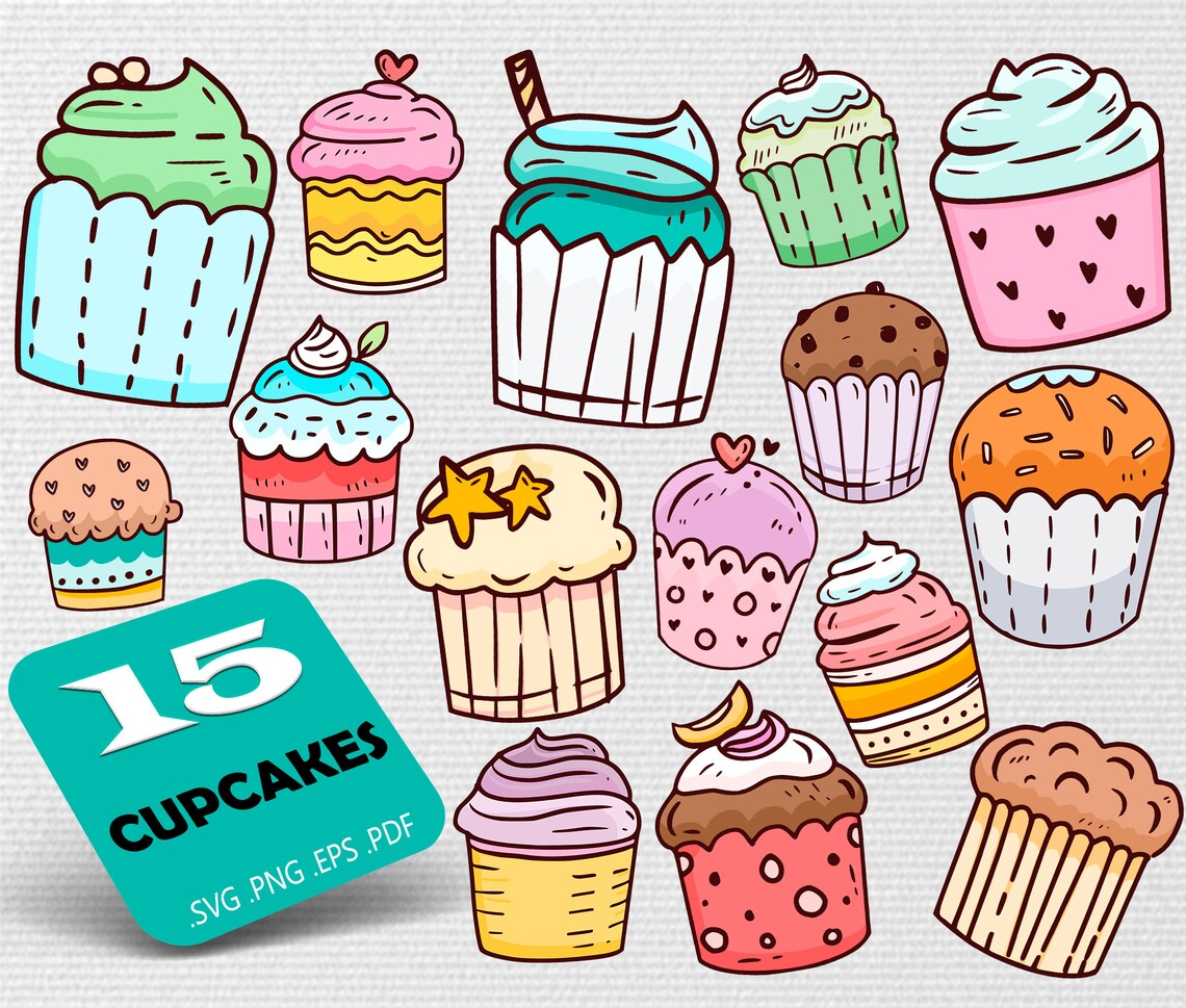 Cupcakes Svg,cakes SVG, Cupcakes SVG, Sweets SVG, Cakes Vector, Cake ...