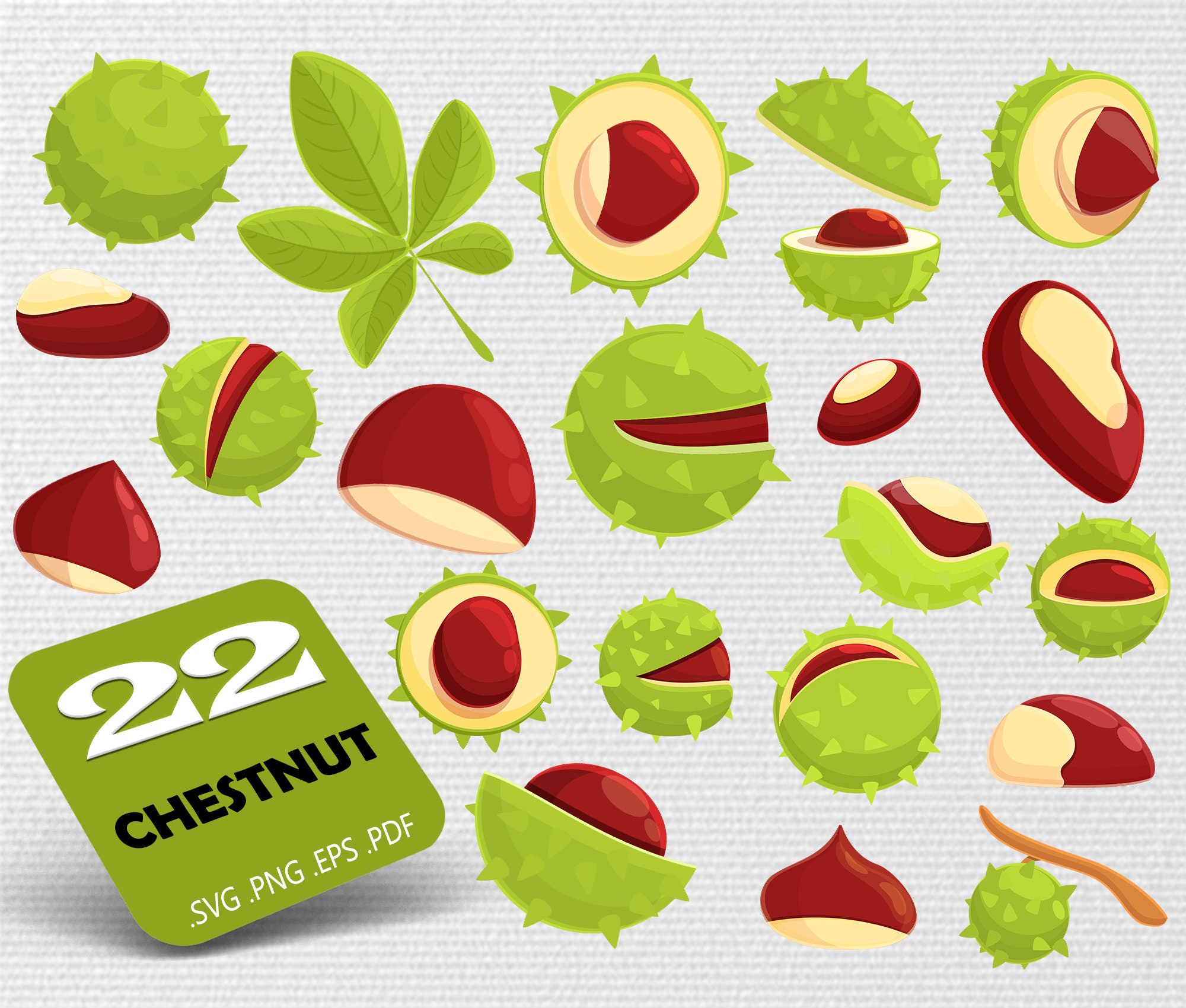 Chestnut Svg,chestnut Clipart,chestnut Vector,fruit Svg,food Svg ...