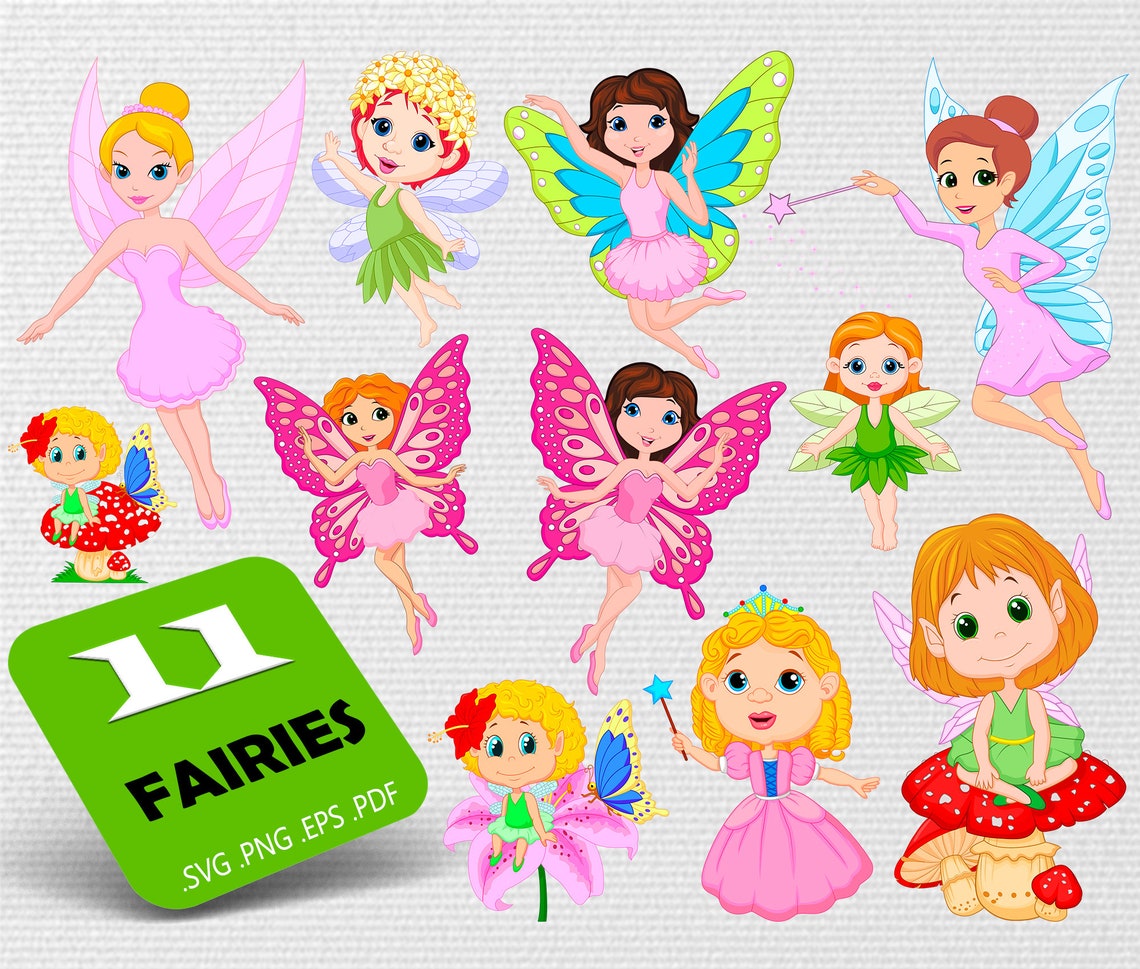 Fairies Svg,fairies Svg, Fairy Clipart, Stencil Svg, Fairy Svg ...