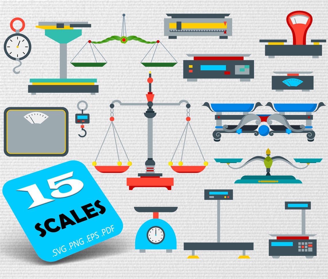 Scales Svg,weight Scale SVG Bundle, Weighing Scale SVG, Weight Scale ...