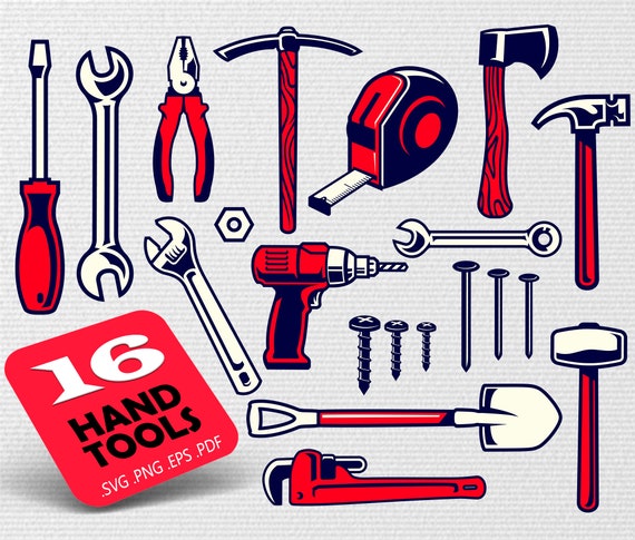 Mains outils svg outils svg marteau svg svg clé tournevis - Etsy France