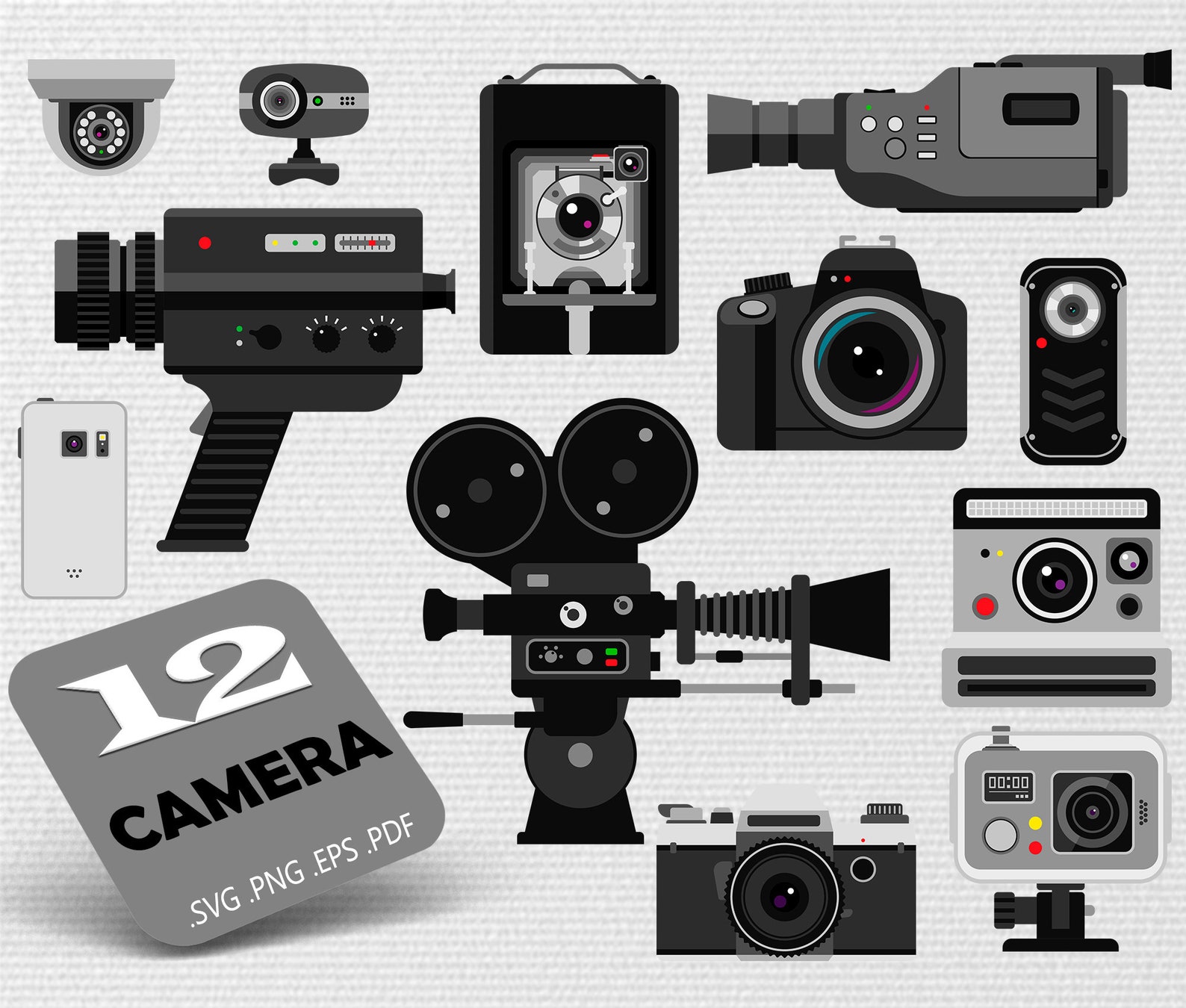 Camera SVG Bundle,camera Svg,camera Png,camera Eps,camera Vector,photo ...