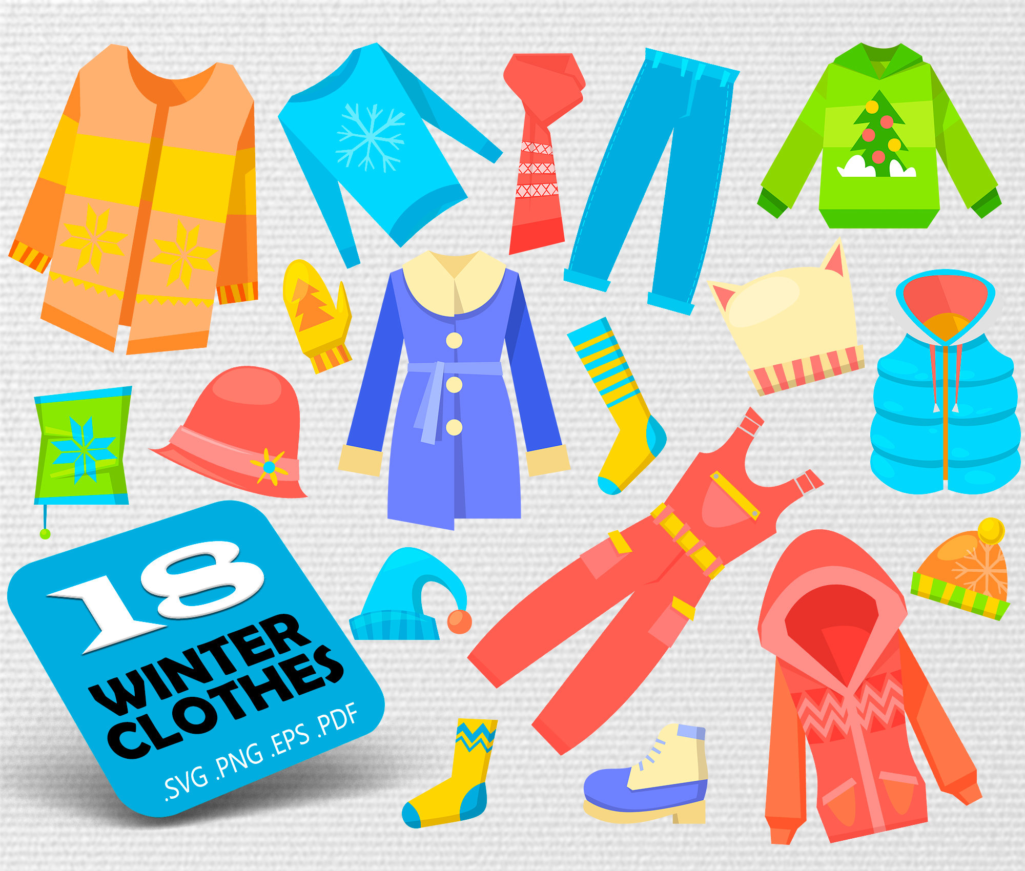 Winter Clothe Svg,winter Clothes Svg,sweater Svg,boots Svg,sock Svg ...