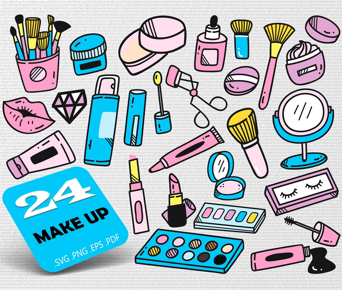Make up Svg,makeup SVG Bundle,makeup Brushes Svg,makeup Monogram Svg ...