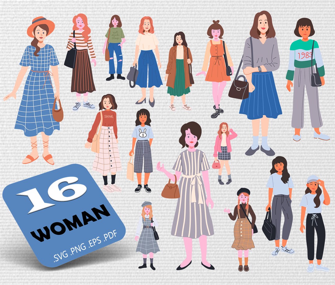 Woman Svg, Mother Svg, Girl Svg, Lady Svg, Lady in Dress Svg, Fashion ...