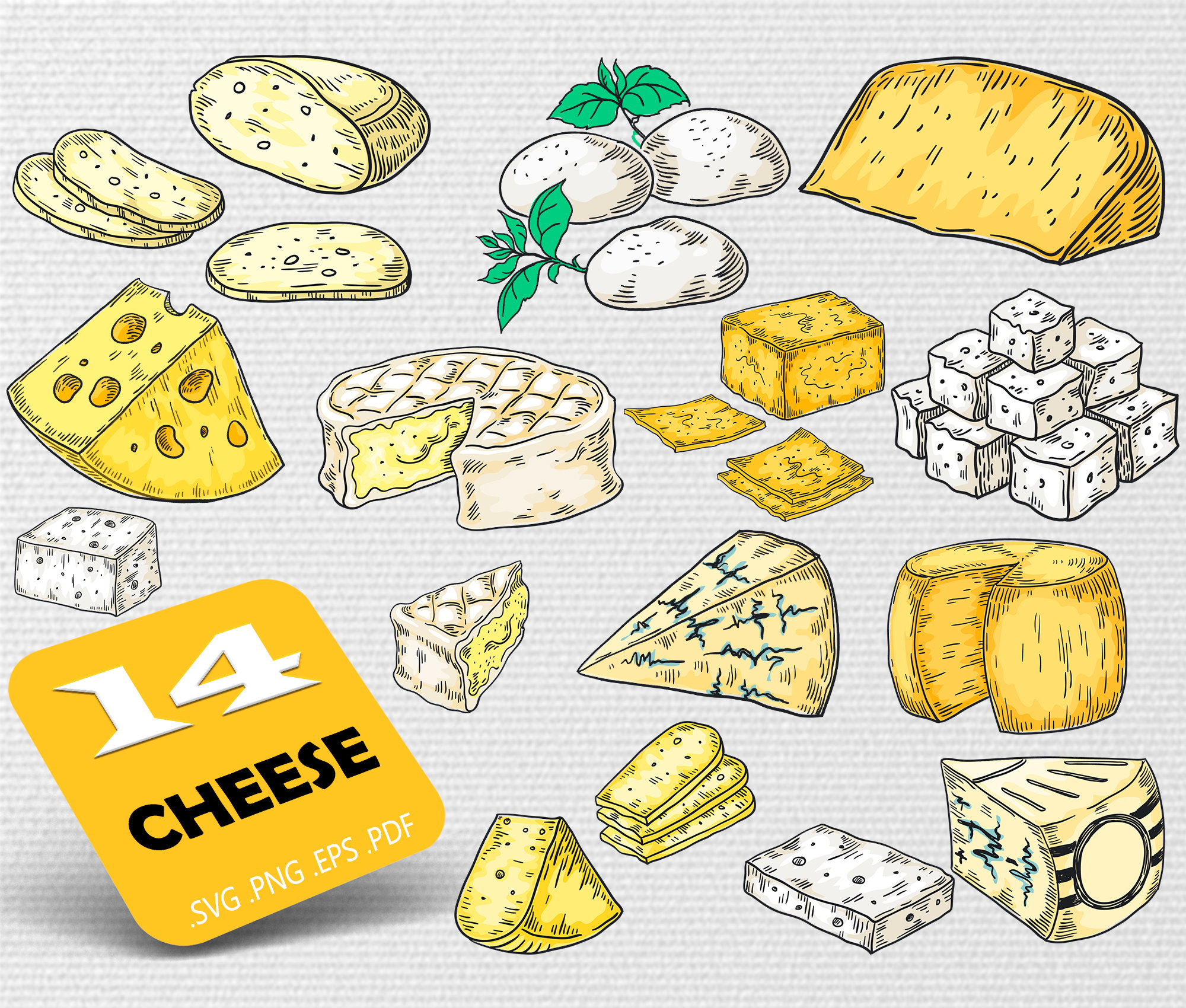 Cheese Svg,cheese Bundle Svg,cheese Clipart,cheese Svg,cheese Vector ...
