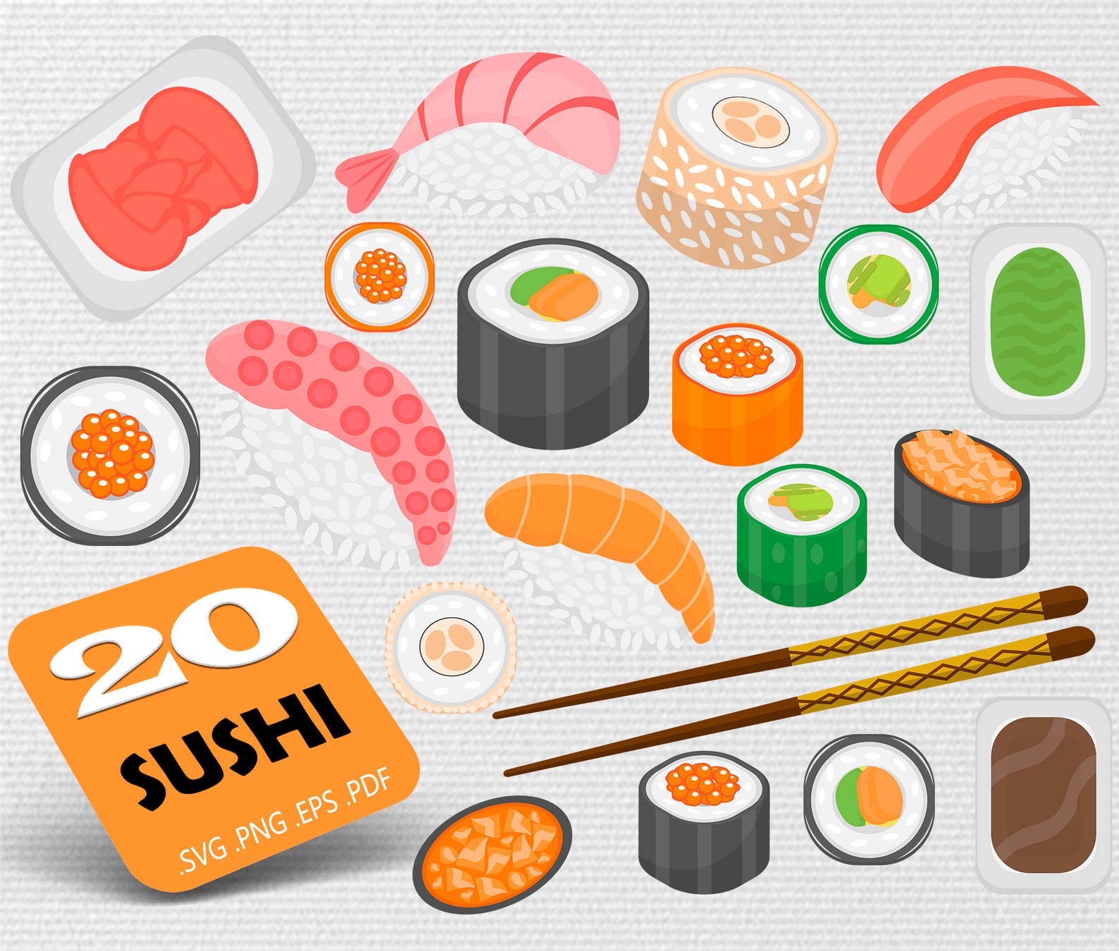 Sushi Svg,sushi Rolls Svg,sushi Rolls Png,sushi Rolls Vector, Japanese ...