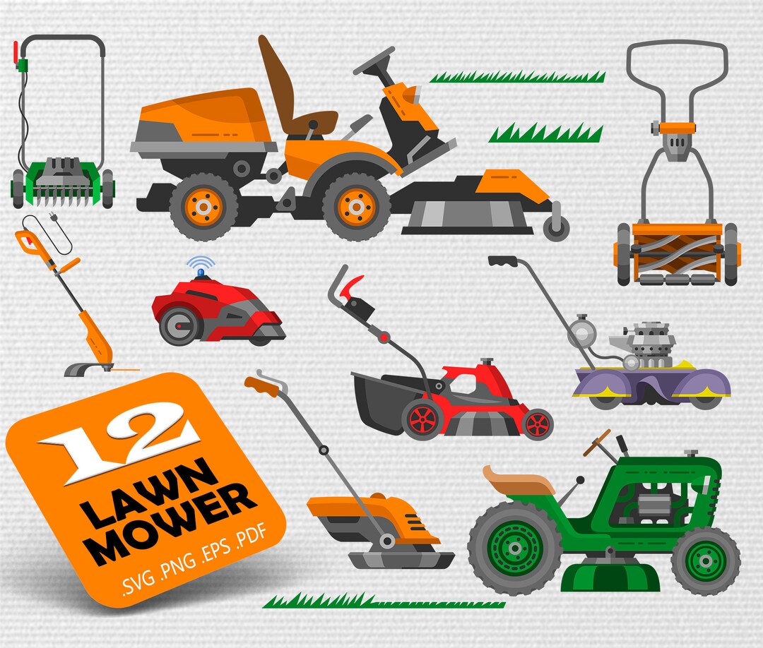 Lawn Mower Svg,lawn Mower,lawn Mower SVG, Landscaping Svg, Lawn Mower ...