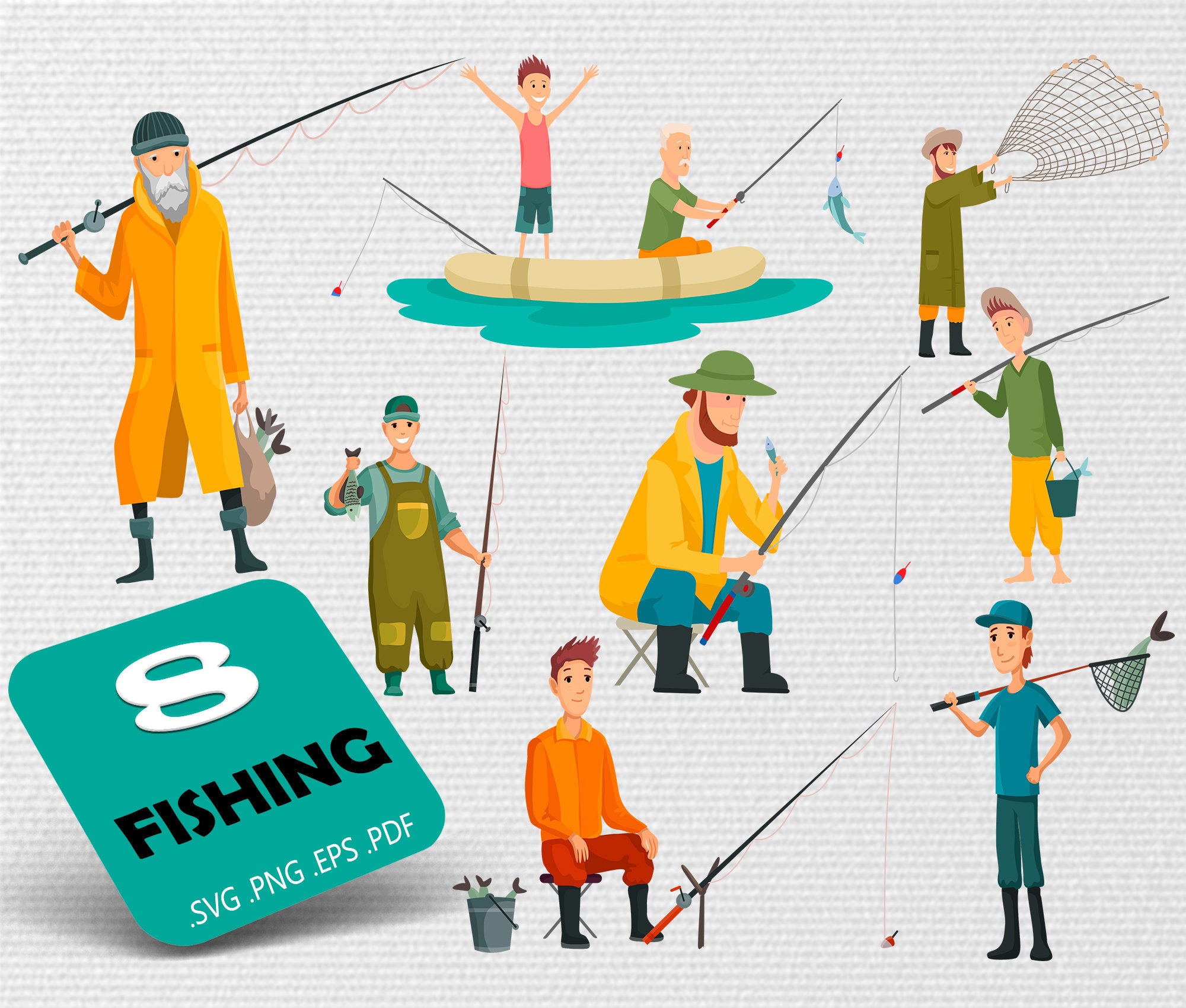 Fishing Svg, Fish Svg, Fisherman Svg, Man Fishing Svg, Fish Svg ...