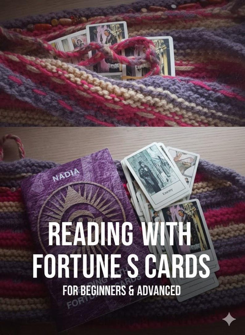 Gypsy Oracle Reading Cards and Book. Fortune Telling Desk. TAROT Set ...