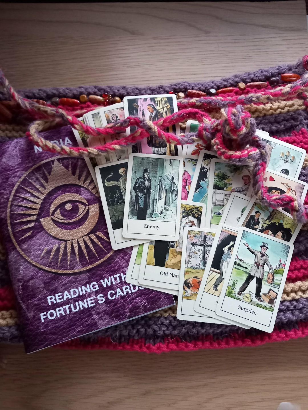 Gypsy Oracle Reading Cards and Book. Fortune Telling Desk. TAROT Set ...