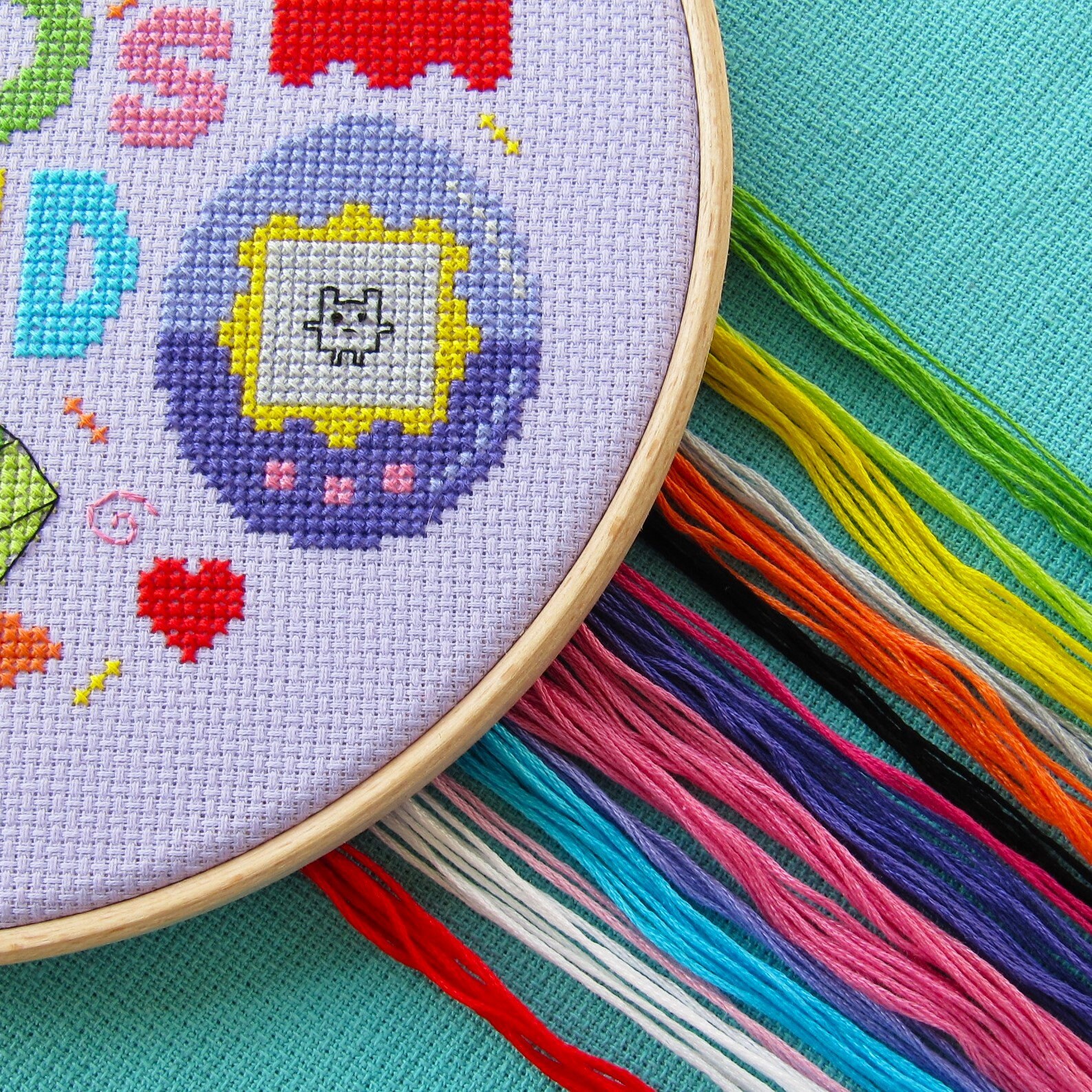 90s Kid - Cross Stitch Pattern. Scrambled Meg Designs Illustration ...