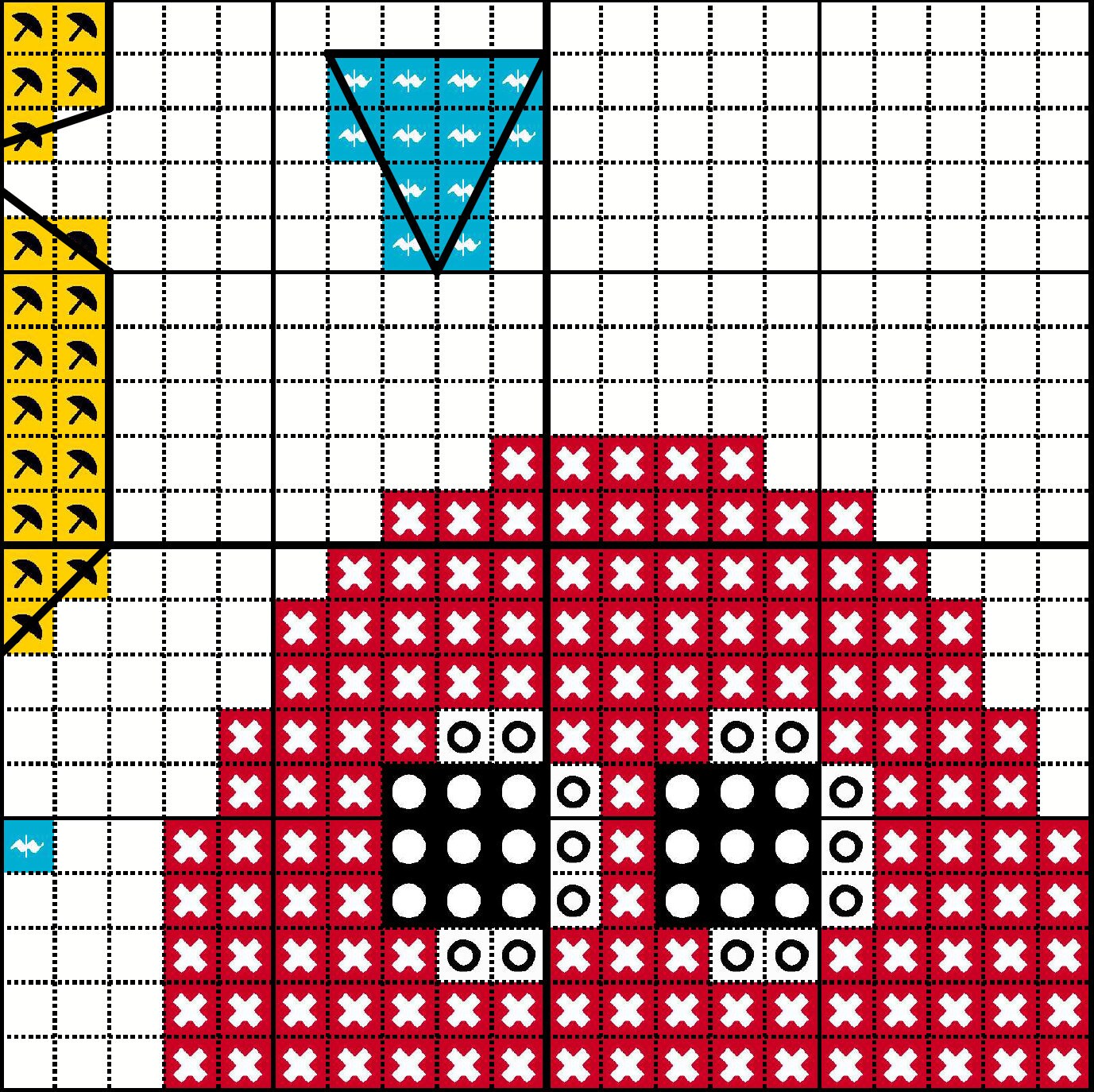 90s Kid Cross Stitch Pattern. Scrambled Meg Designs Illustration ...