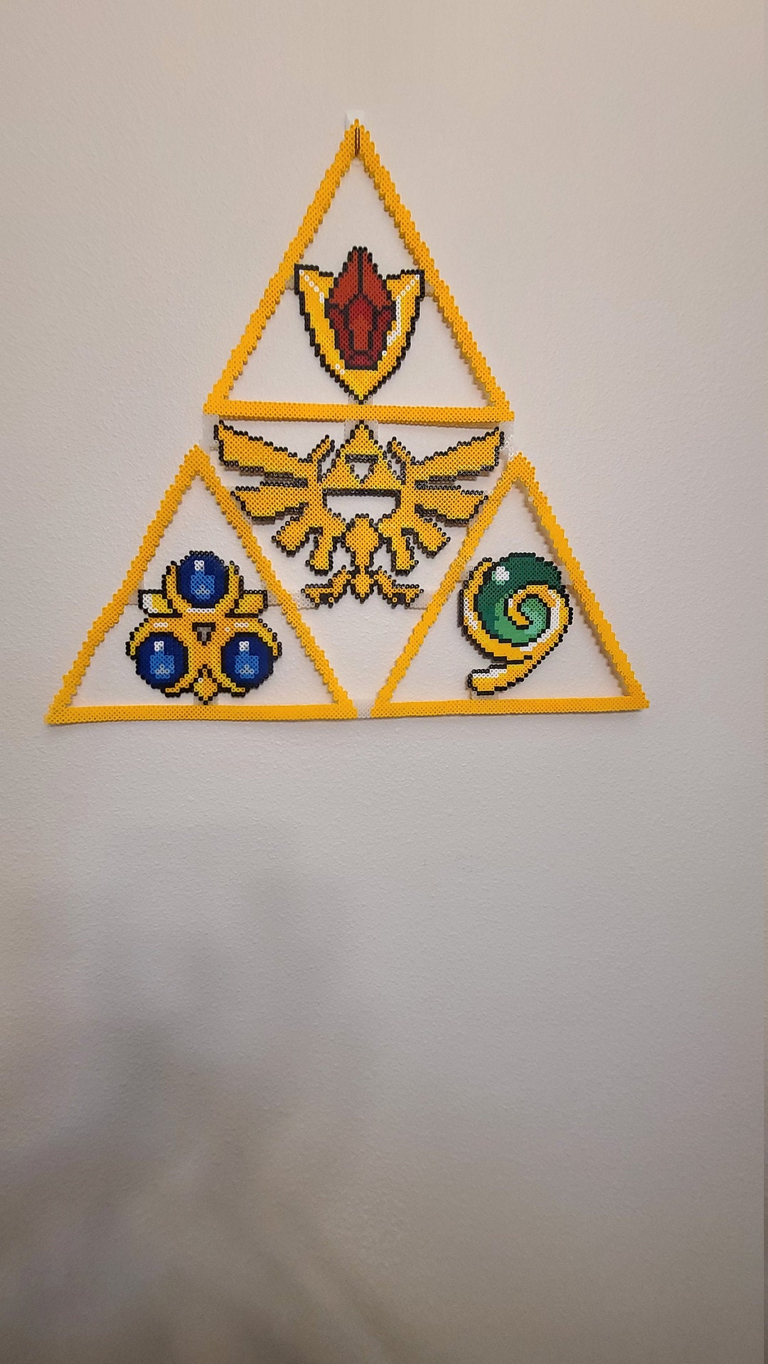 Spiritual Stone Triforce Perler Art - Etsy