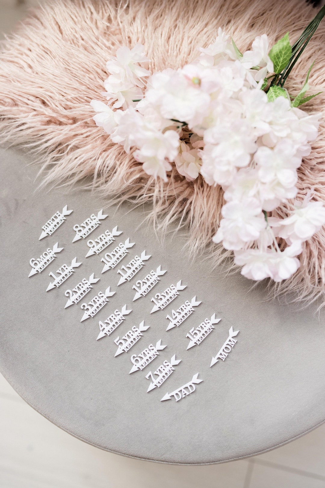 Personalized Acrylic Arrows for Height Markers - Growth Chart Markers ...