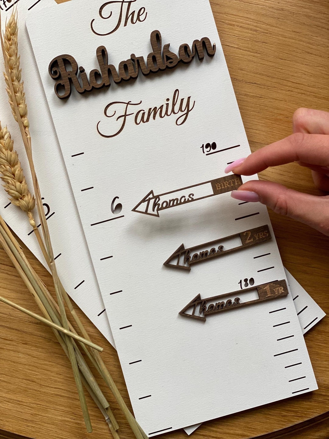 Personalized Height Marker Arrows for Growth Chart , Wooden Age Markers ...