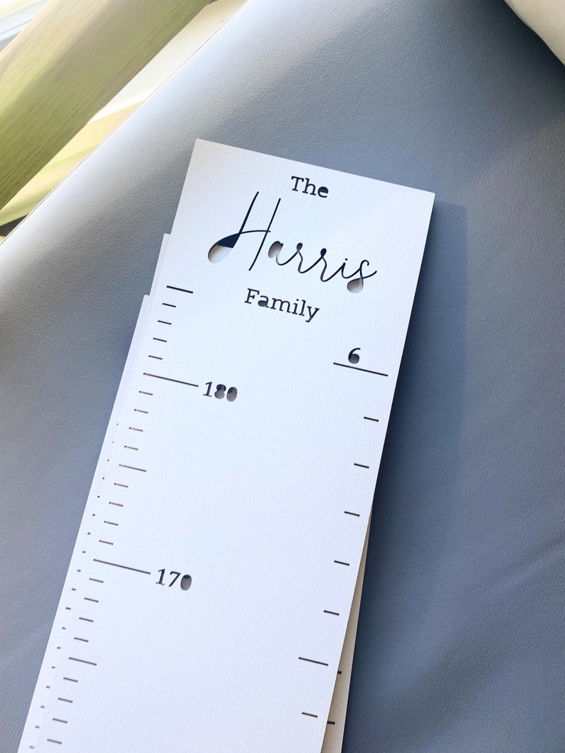 Family Growth Chart Baby Shower Gift Wood Height Chart - Etsy