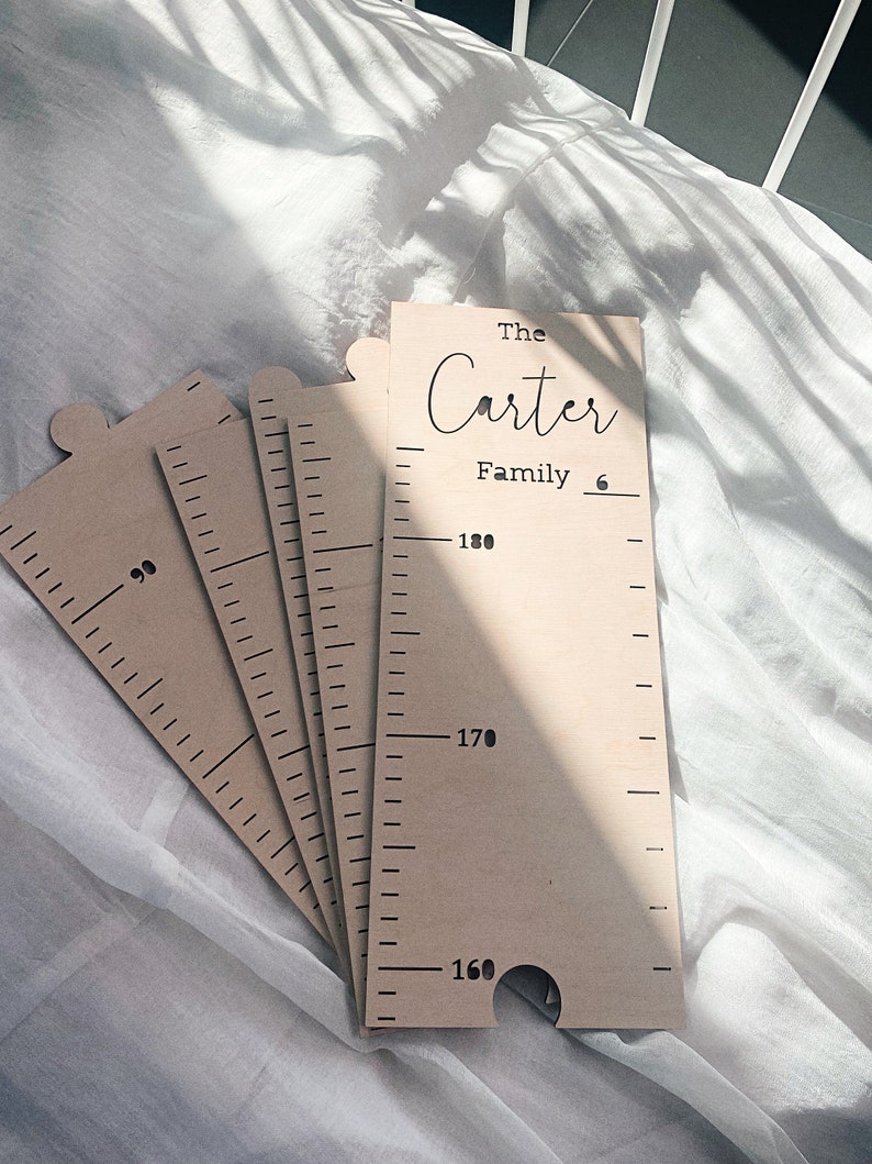 Family Growth Chart Baby Shower Gift Wood Height Chart - Etsy