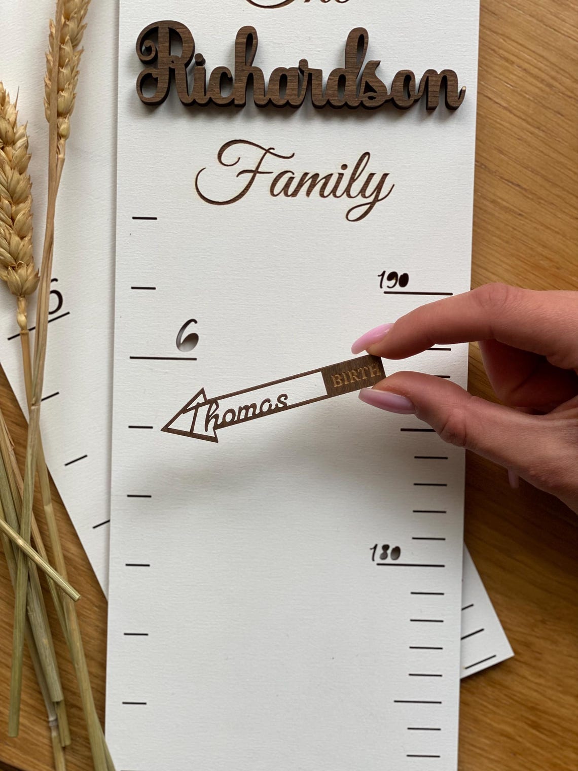 Personalized Height Marker Arrows for Growth Chart , Wooden Age Markers ...