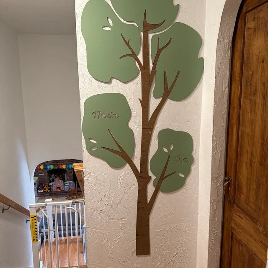 Tree Growth Chart, Growth Chart for Kids Room, Tree Wall Nursery Decor ...