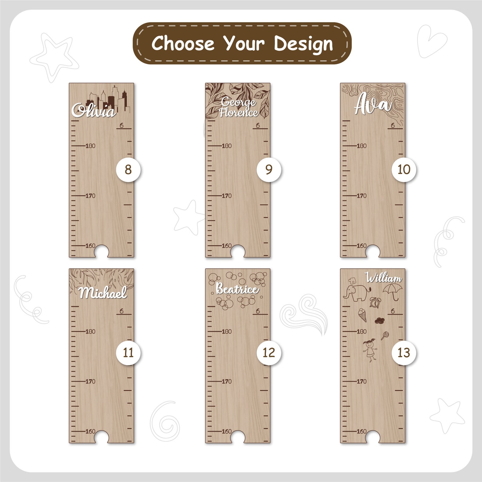 Personalized Wooden Mountain Growth Chart - Nursery Decor - Etsy