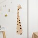 Safari Nursery Decor Giraffe Growth Chart Kids Height Chart ...