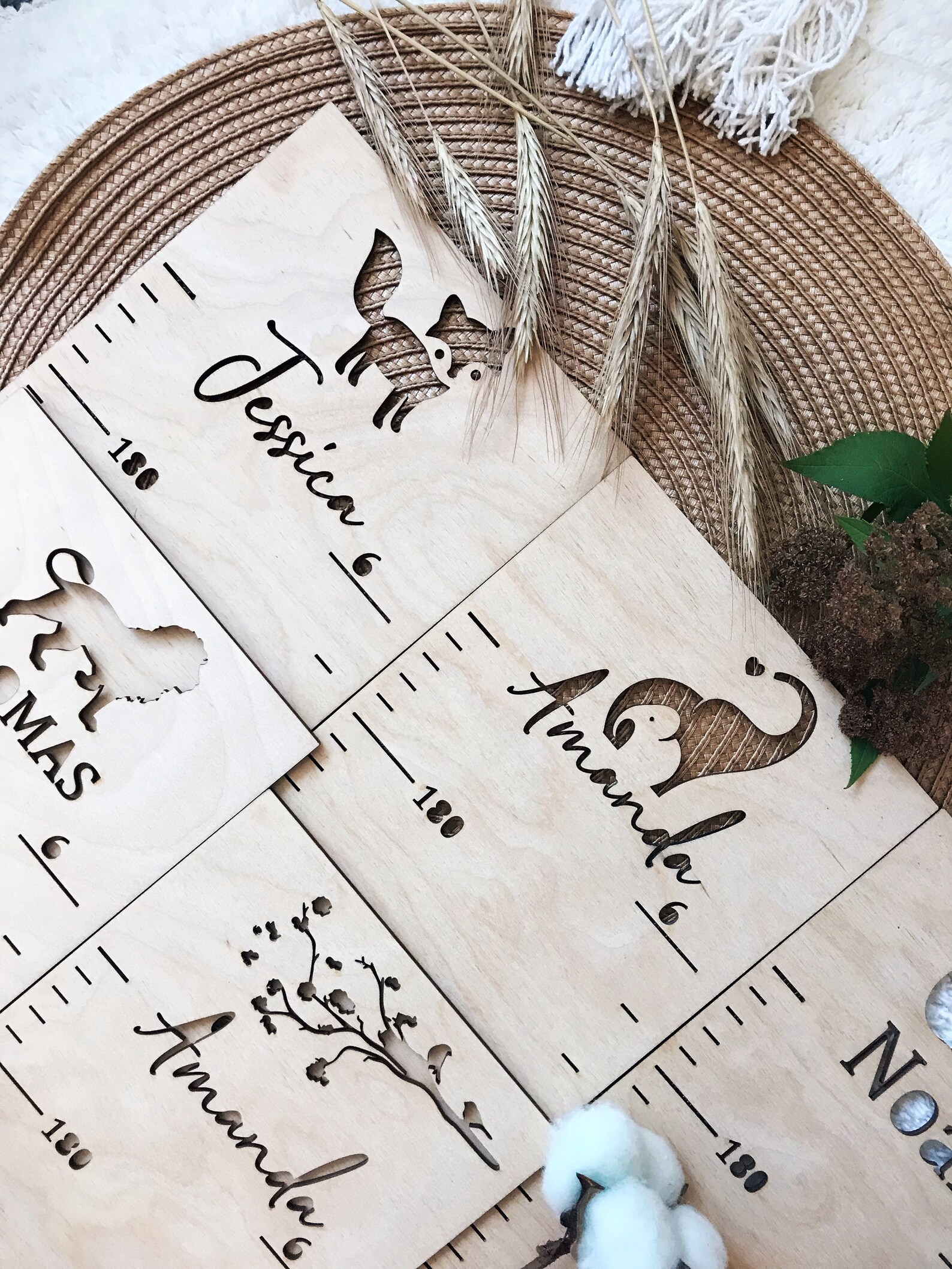 Wood Height Chart / Growth Ruler / Nursery Wall Decor / Baby - Etsy