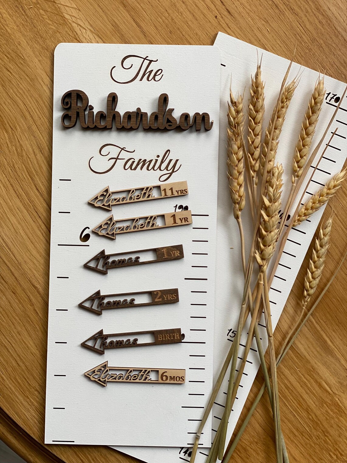 Personalized Height Marker Arrows for Growth Chart , Wooden Age Markers ...