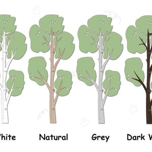 Tree Growth Chart for Kids, Wooden Height Chart for Children's ...