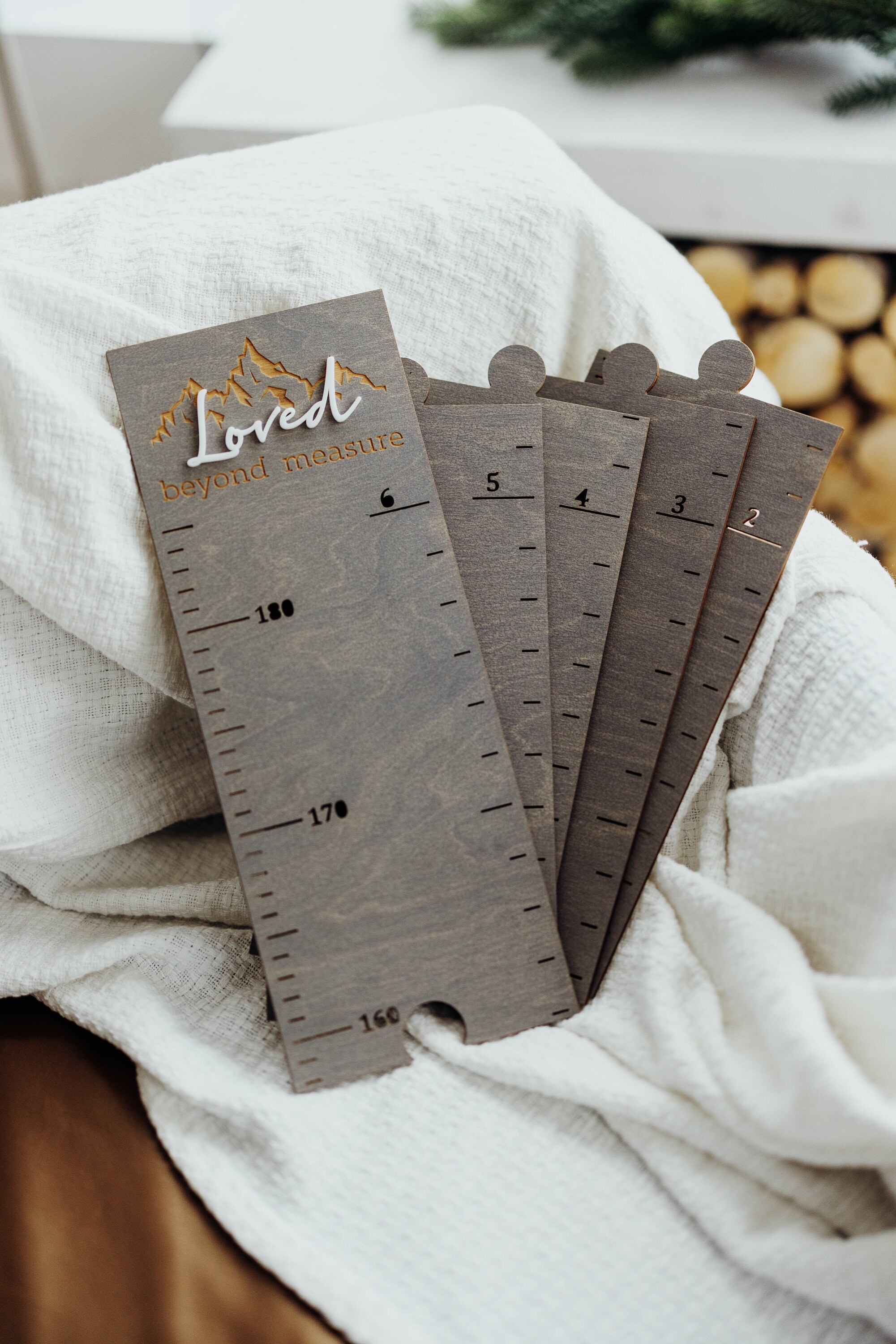 Personalized Wooden Mountain Growth Chart - Nursery Decor - Etsy