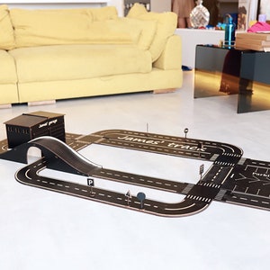 Wooden Car Track Road Track Toddler Gift for Kids Baby - Etsy