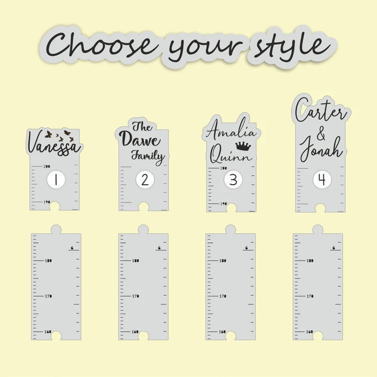 Growth Chart / Height Chart / Family Growth Chart / Height Chart in Cm ...