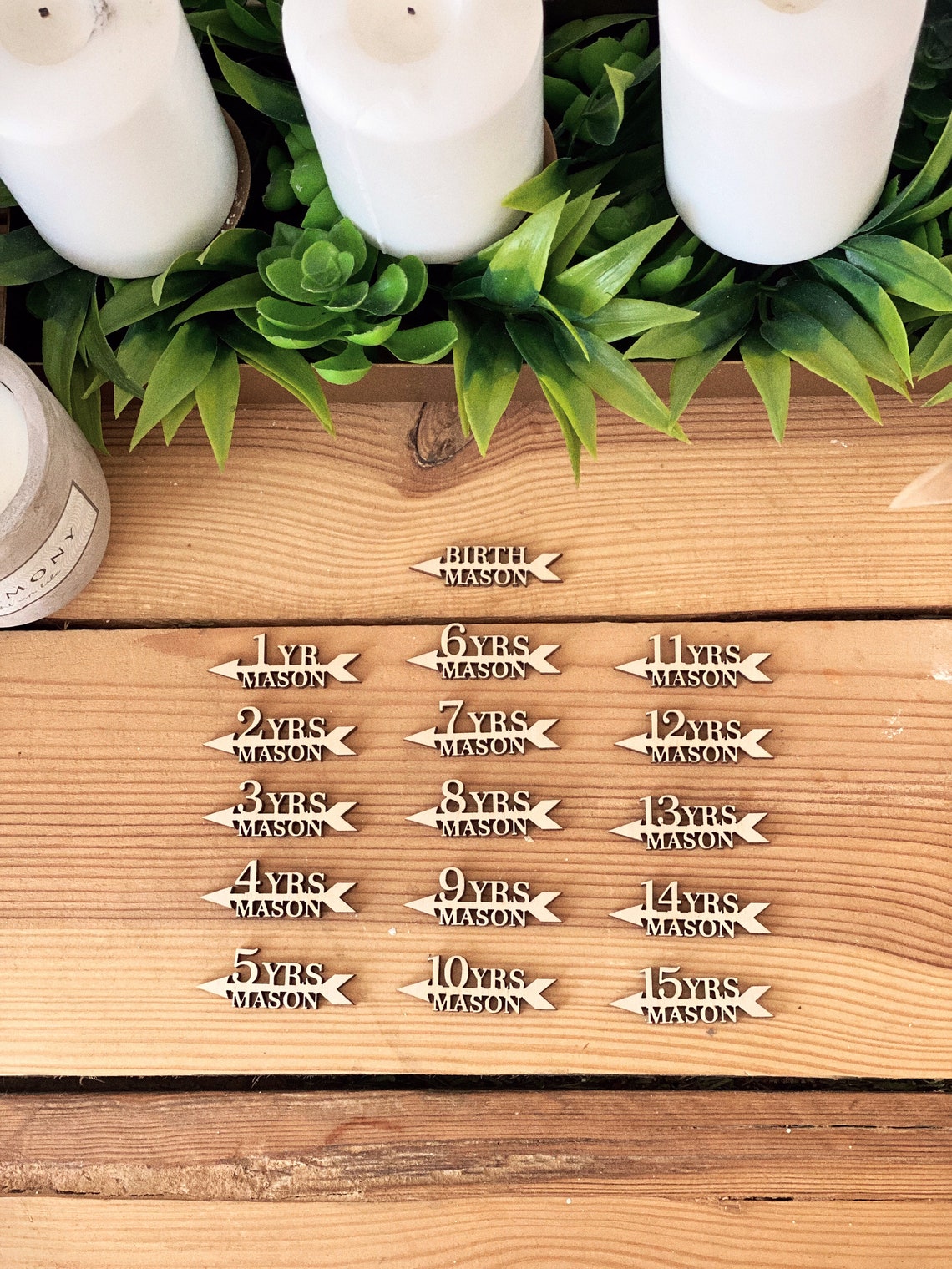 Personalized Wooden Height Marker Arrows for Growth Chart - Etsy UK