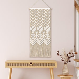 Macrame PATTERN - Wall Hanging Tutorial - "roses' Hearts" - DIY Macrame ...