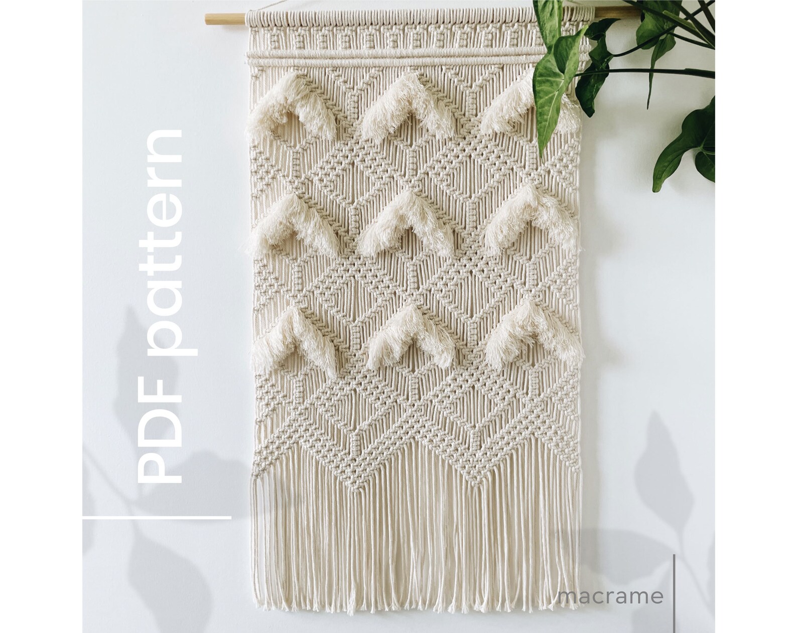 Macrame PATTERN PDF Pattern Instruction and Knot Guide | Etsy