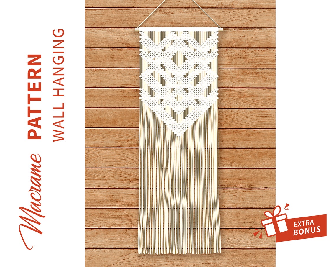 Macrame PATTERN Wall Hanging Tutorial veroli - Etsy