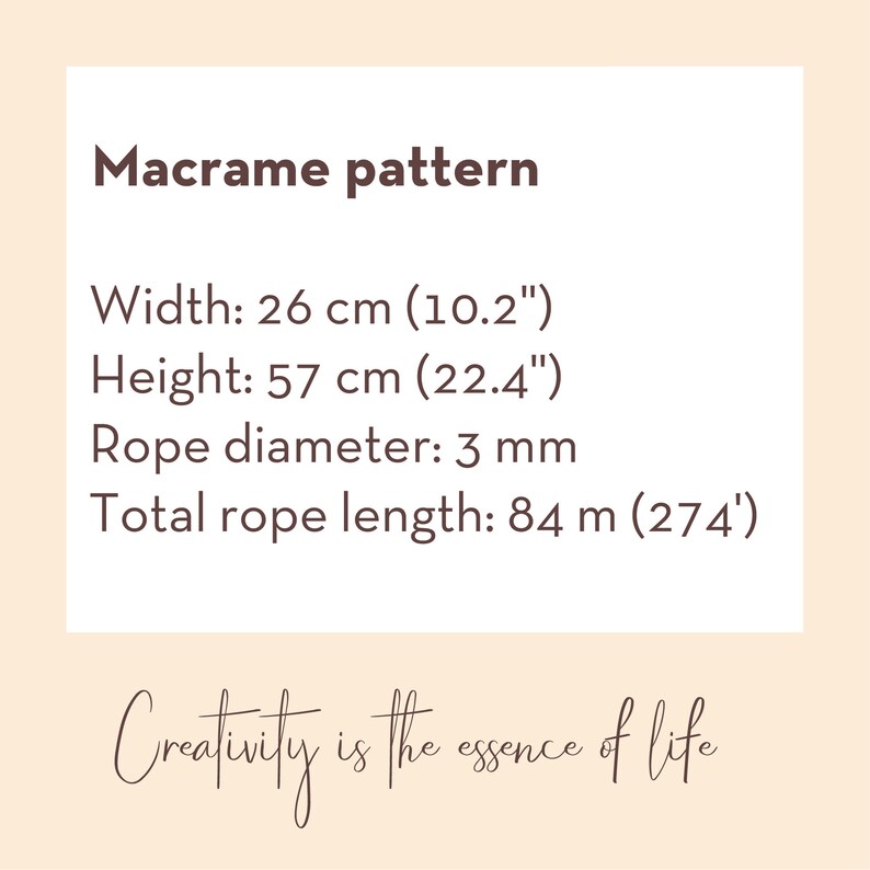 Macrame PATTERN PDF Pattern Instruction and Knot Guide | Etsy