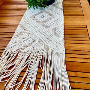 TABLE RUNNER Pattern - Macrame Tutorial - "colorio" - DIY Macrame Boho Pdf Pattern, Instruction ...