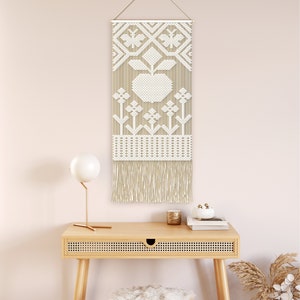Macrame PATTERN - Wall Hanging Tutorial - "apple" - DIY Macrame Boho Pattern, Instruction and ...
